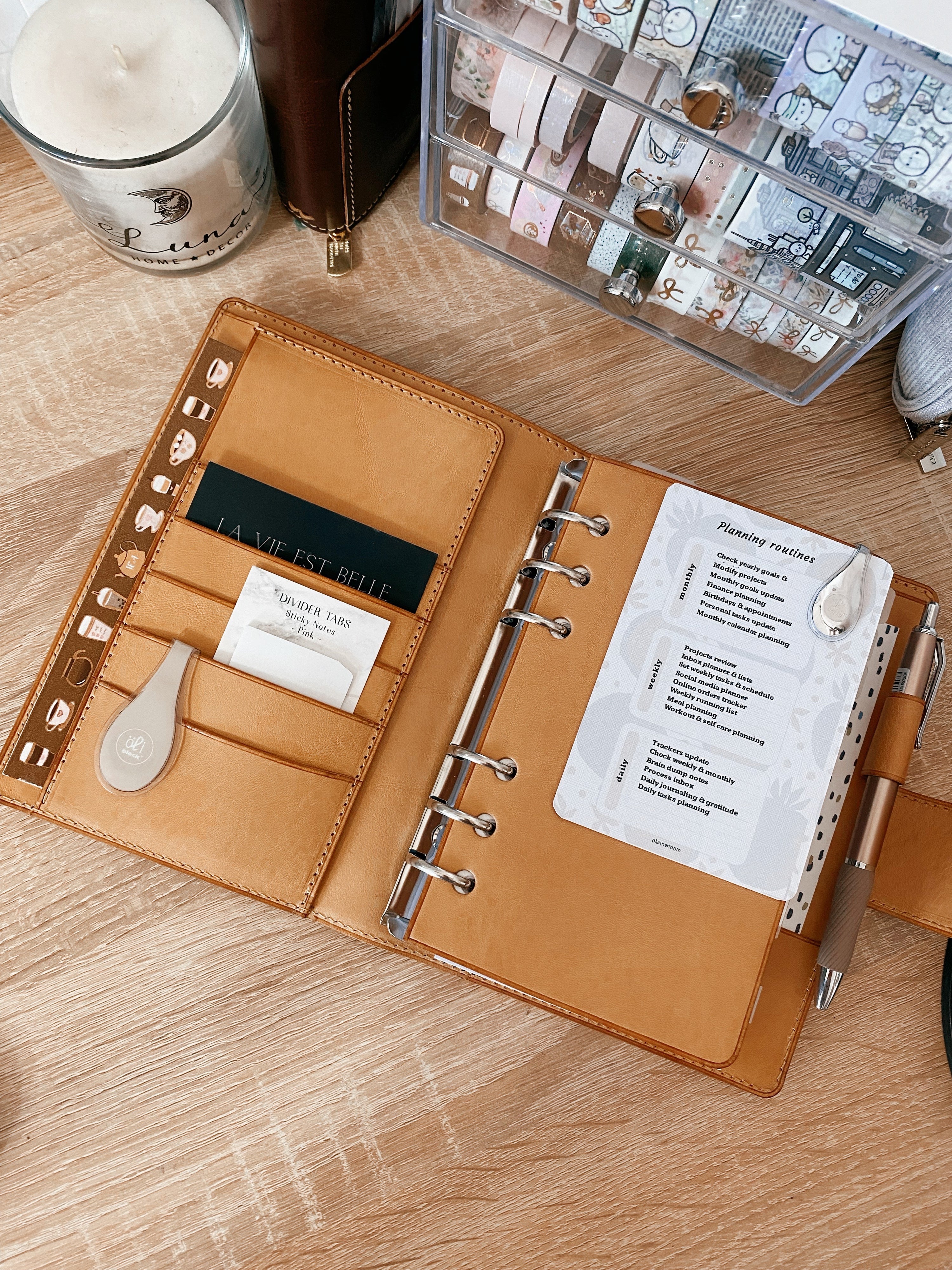 Handmade Primium Veg Tan Leather Planner Covers – Stylish & Durable ...
