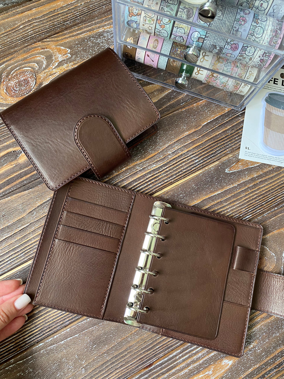 6-Rings Leather Planner Covers – A5, Personal, FC Compact, Pocket ...