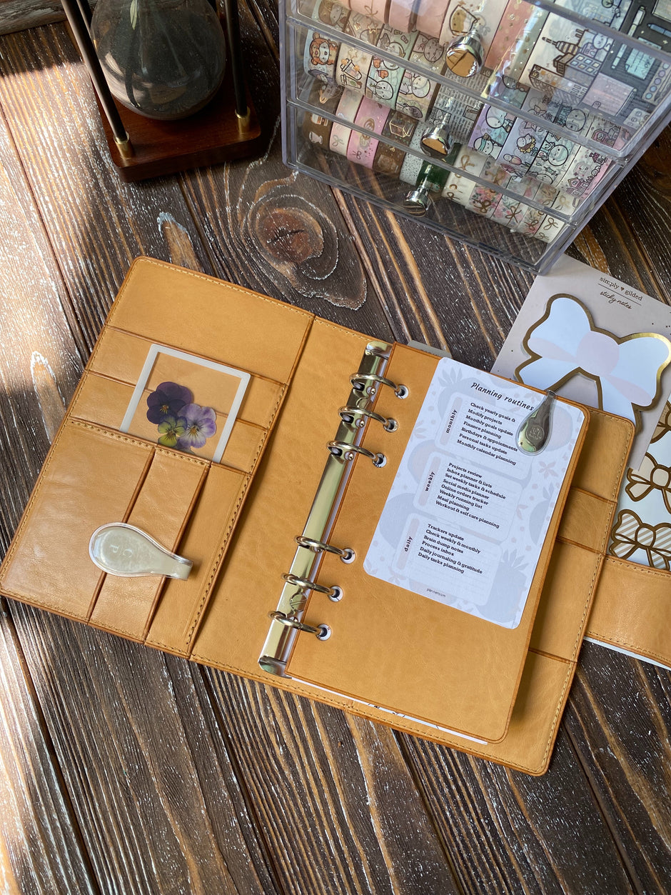 6-Rings Leather Planner Covers – A5, Personal, FC Compact, Pocket ...