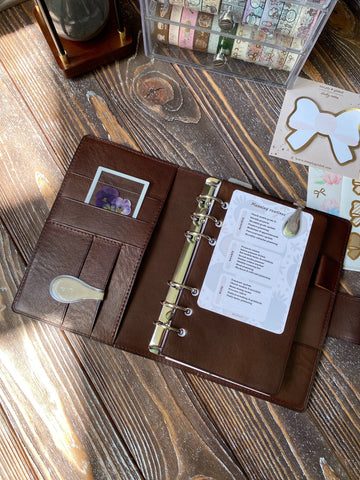 6-Rings Leather Planner Covers – A5, Personal, FC Compact, Pocket ...