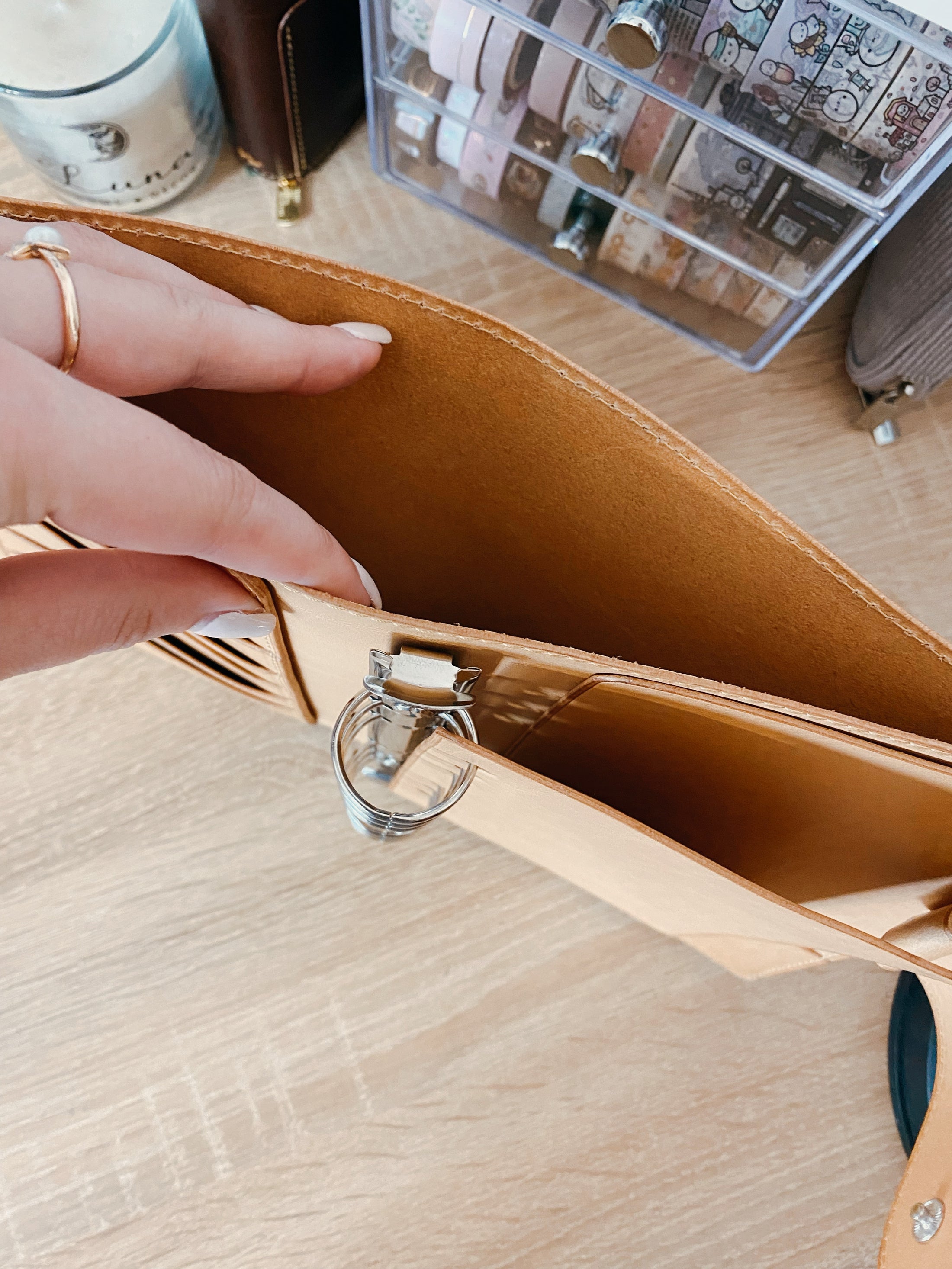 Personal Rings Leather Planner Cover – Handmade & Functional - Preorde ...