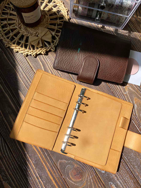 Personal Rings Leather Planner Cover – Handmade & Functional - Preorde ...